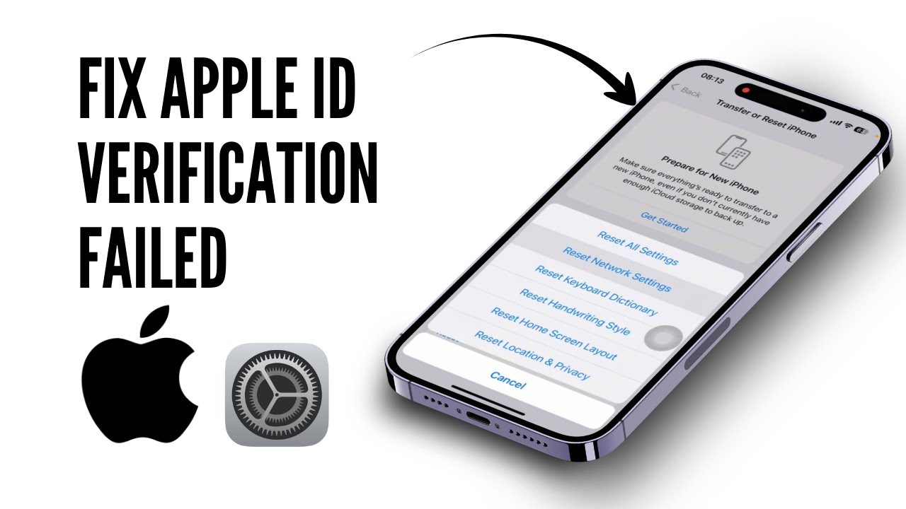 How to Fix Apple ID Verification Failed an Unknown Error - YouTube