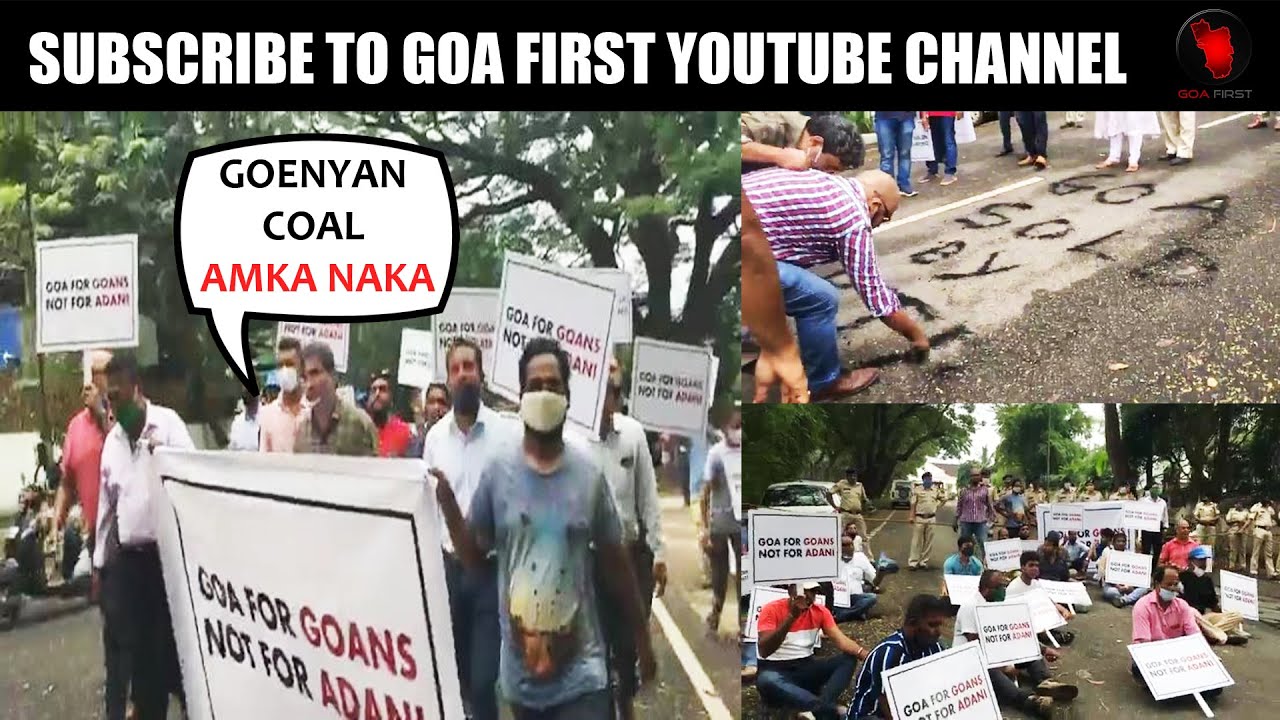 GOA NEWS | AAM AADMI PARTY GOA PROTEST AGAINST COAL | GOA - YouTube