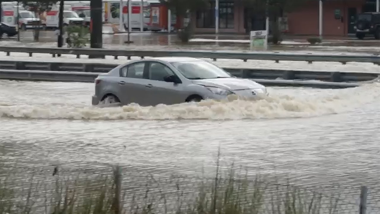 Hurricane Florence brings flooding to Durham, NC - YouTube