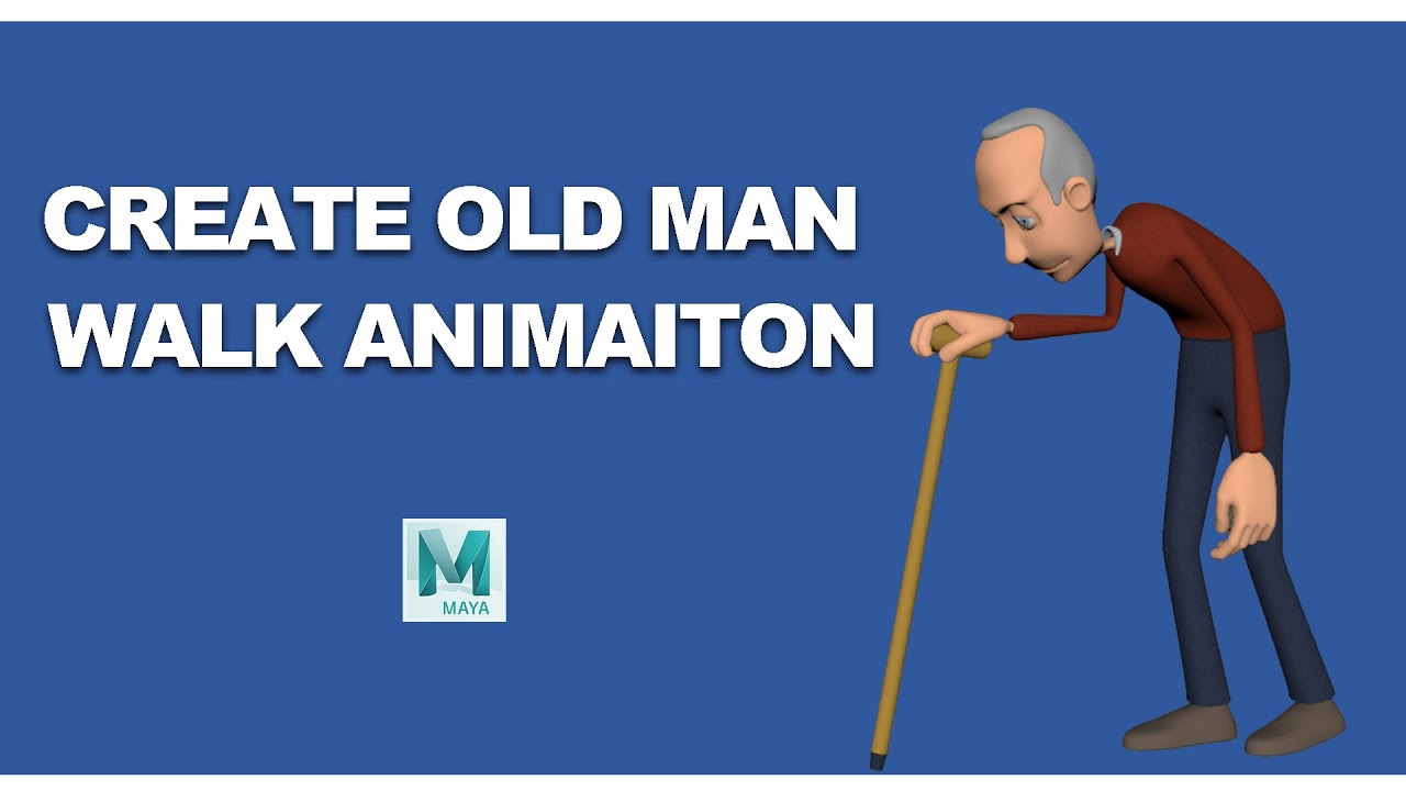Old Man Walking Animation