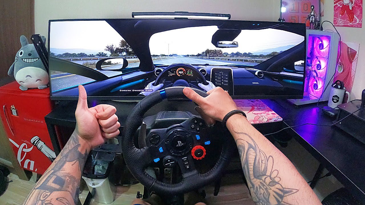 TUNANDO MEU SETUP DE DRIFT com um monitor gigante de 49 polegadas - POV ...