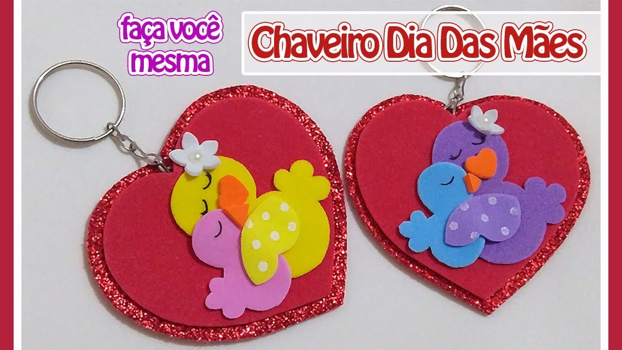 Como Fazer Chaveiro Dia Das Mães Criatividades Da Dê Youtube