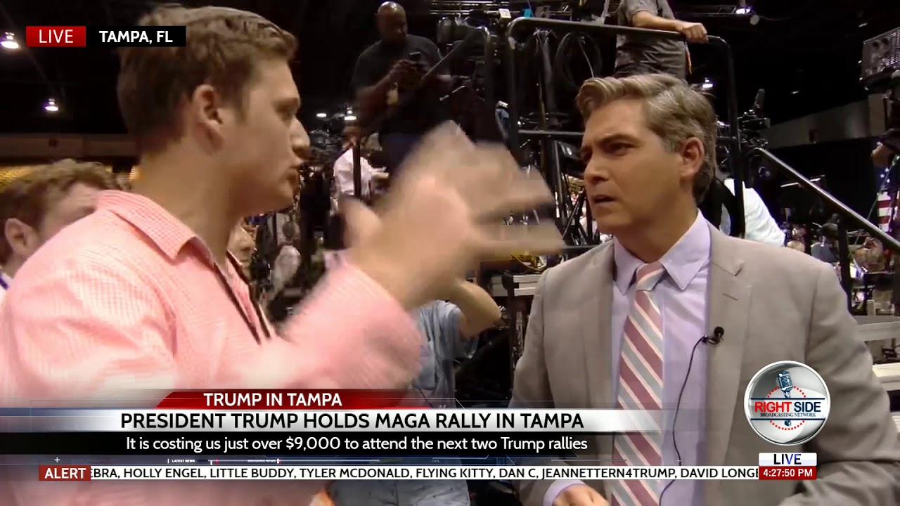 RSBN's Max Kleiber talks to CNN's Jim Acosta in Tampa 7/31/18 - YouTube