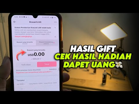 Cara melihat hasil Hadiah dan Gift Dari Live Di Tiktok