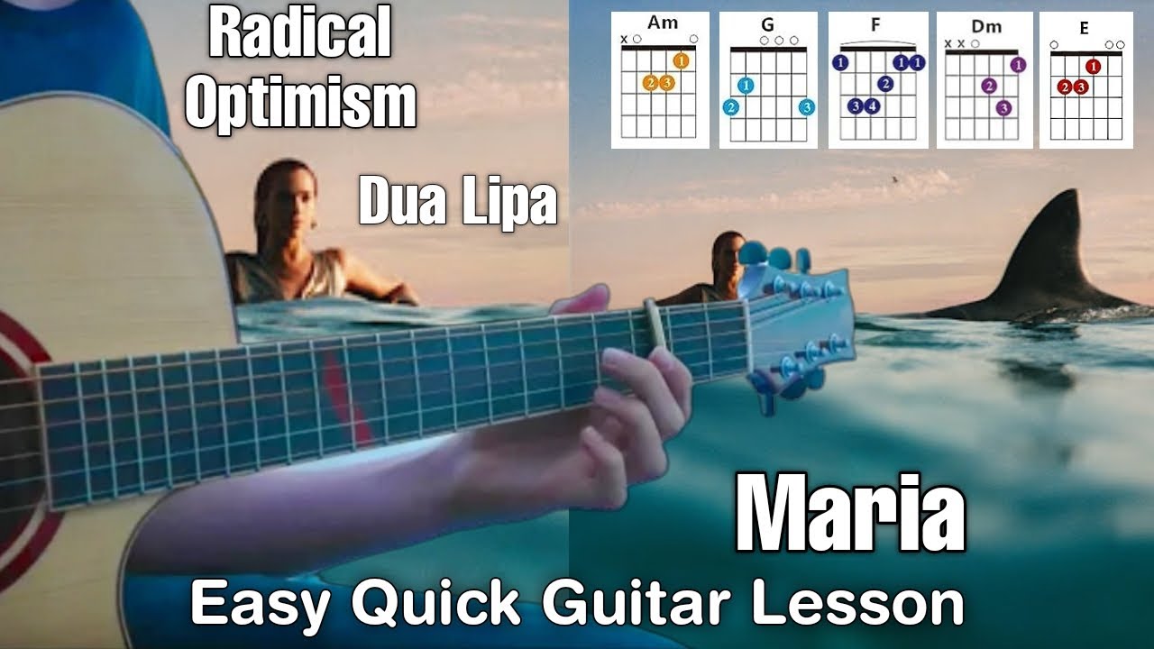 Dua Lipa - (Maria) Guitar Cover + Lesson Easy Chords Short Guitar ...