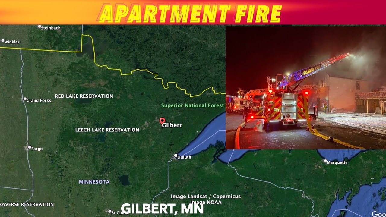 BREAKING NEWS: Apartment Fire In Gilbert, Minnesota - YouTube