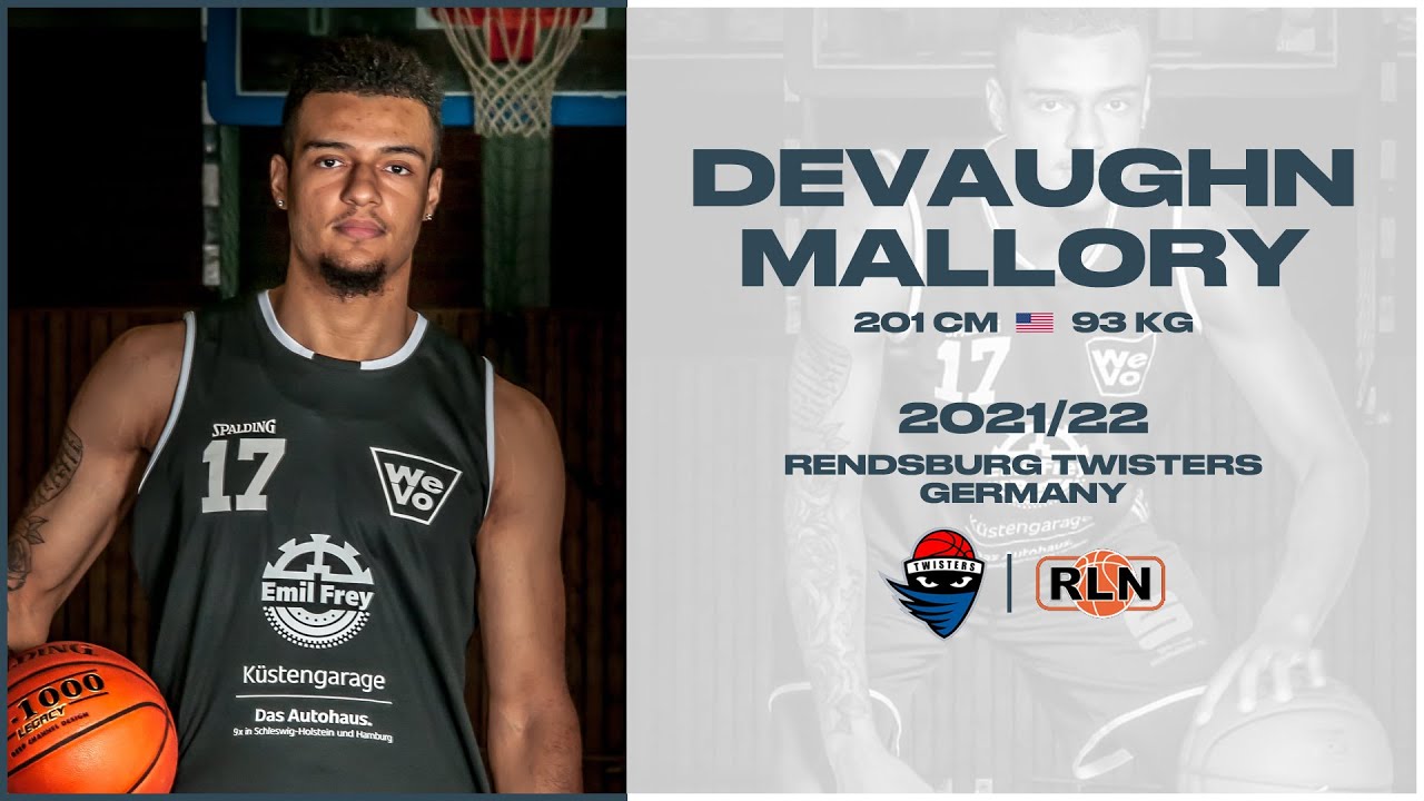Devaughn Mallory #17 highlights | 2021/22 BBC Twisters Rendsburg ...