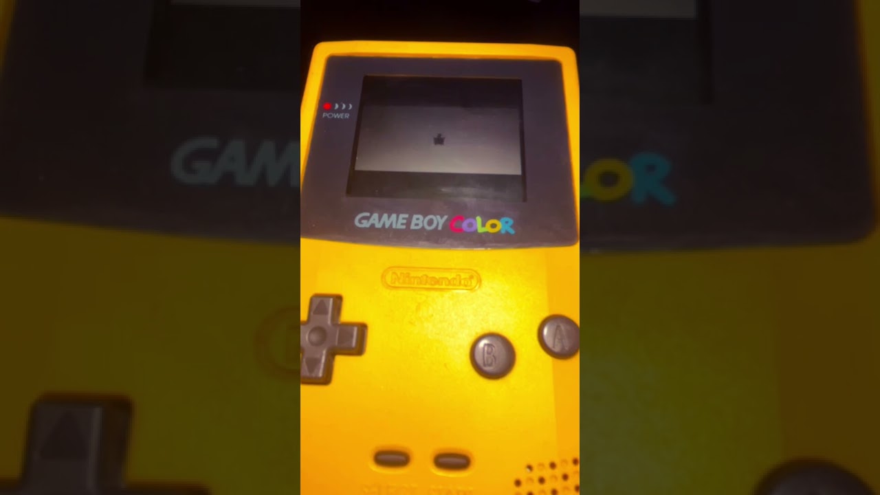 Gameboy Color startup (Pokémon yellow) #shorts #gamingshorts #nintendo ...