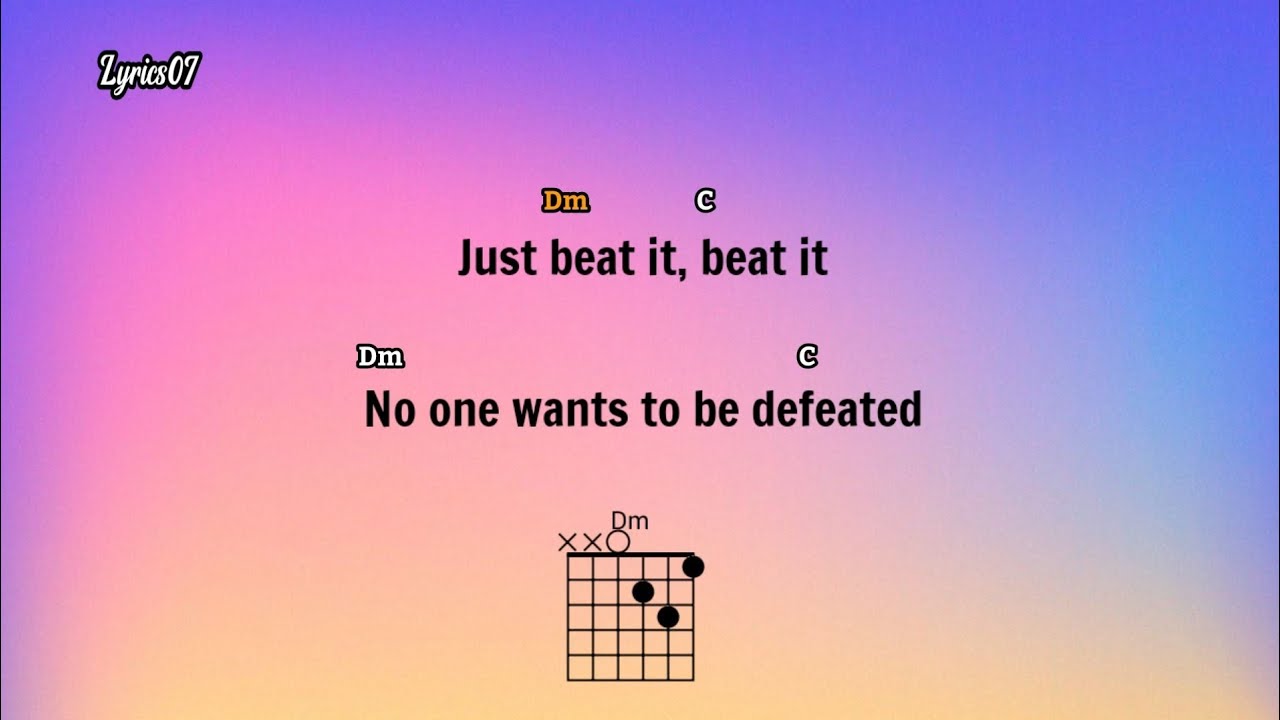 Michael Jackson - Beat It Chord Guitar - YouTube