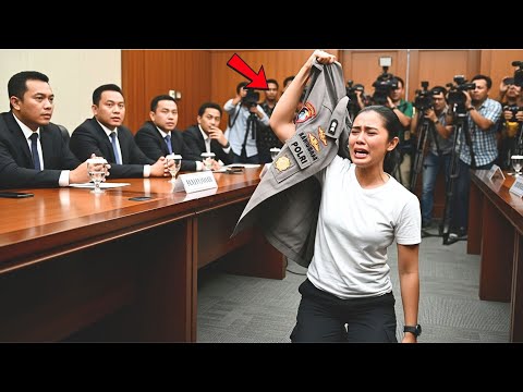 Polwan Lepas Seragam, Berlutut di Depan Pimpinan – Satu Kalimat Membuat Semua