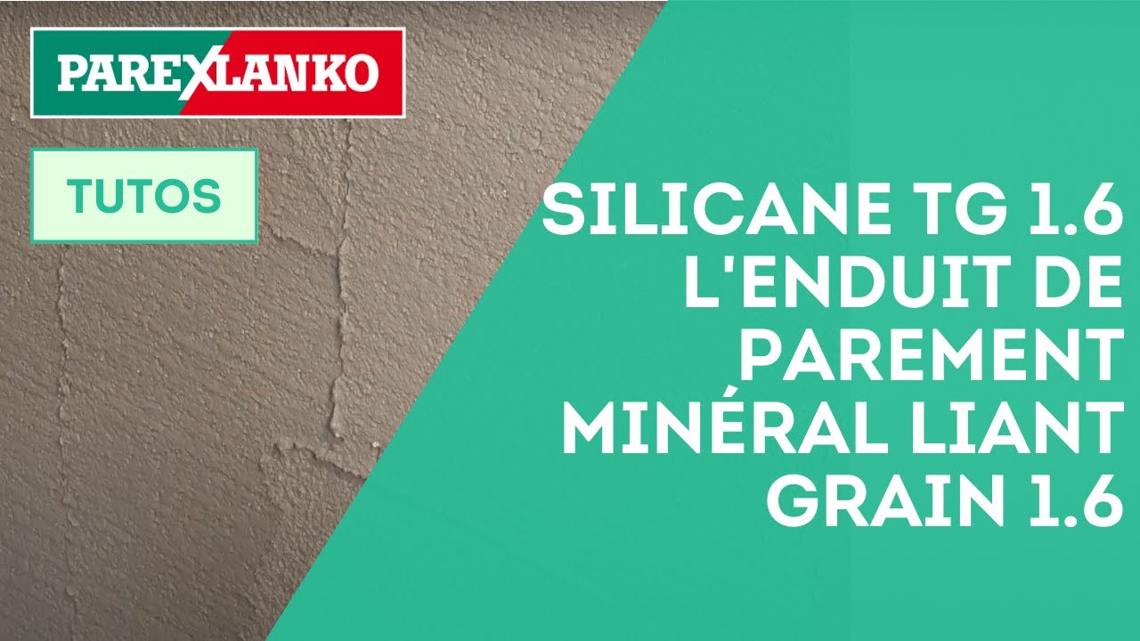 SILICANE TG 1.6 l'enduit de parement minéral liant grain 1.6 - YouTube