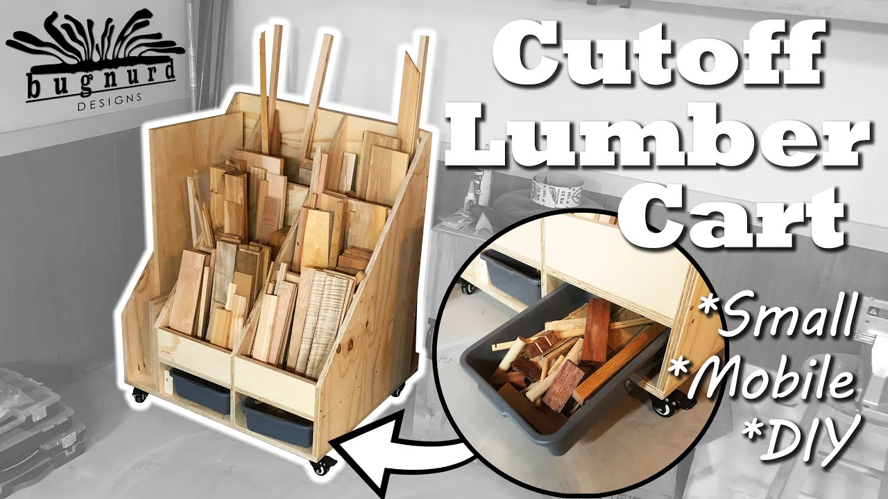 Small Lumber Cart || DIY Woodworking || Shop Project Build - YouTube