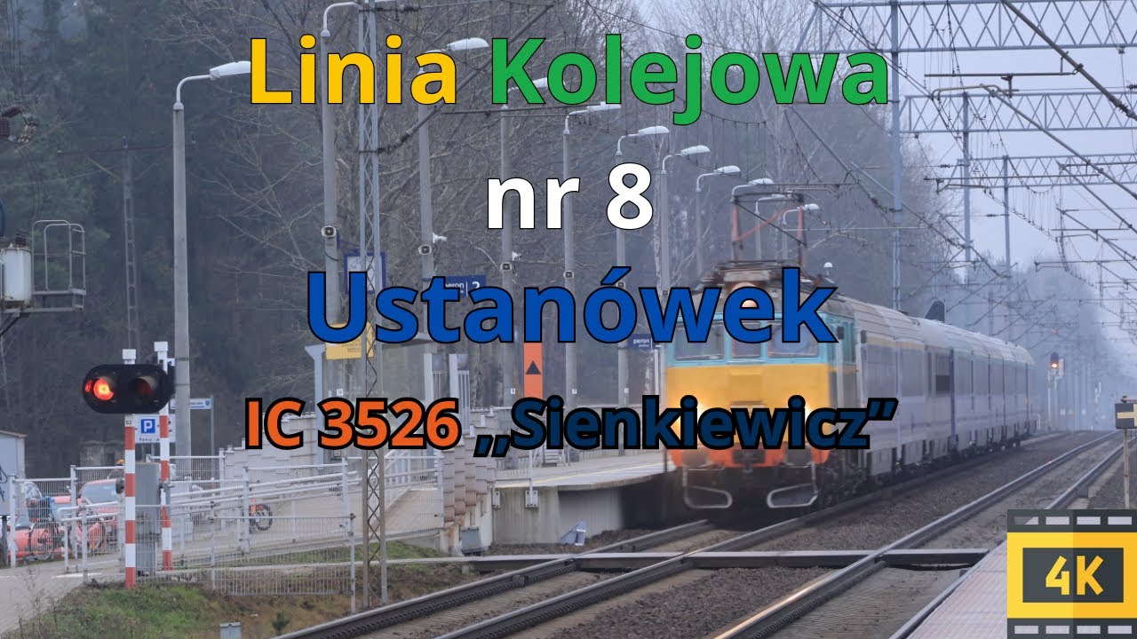 IC 3526 ,,Sienkiewicz" z EU07-005 + mijanka z impulsami Kolei ...
