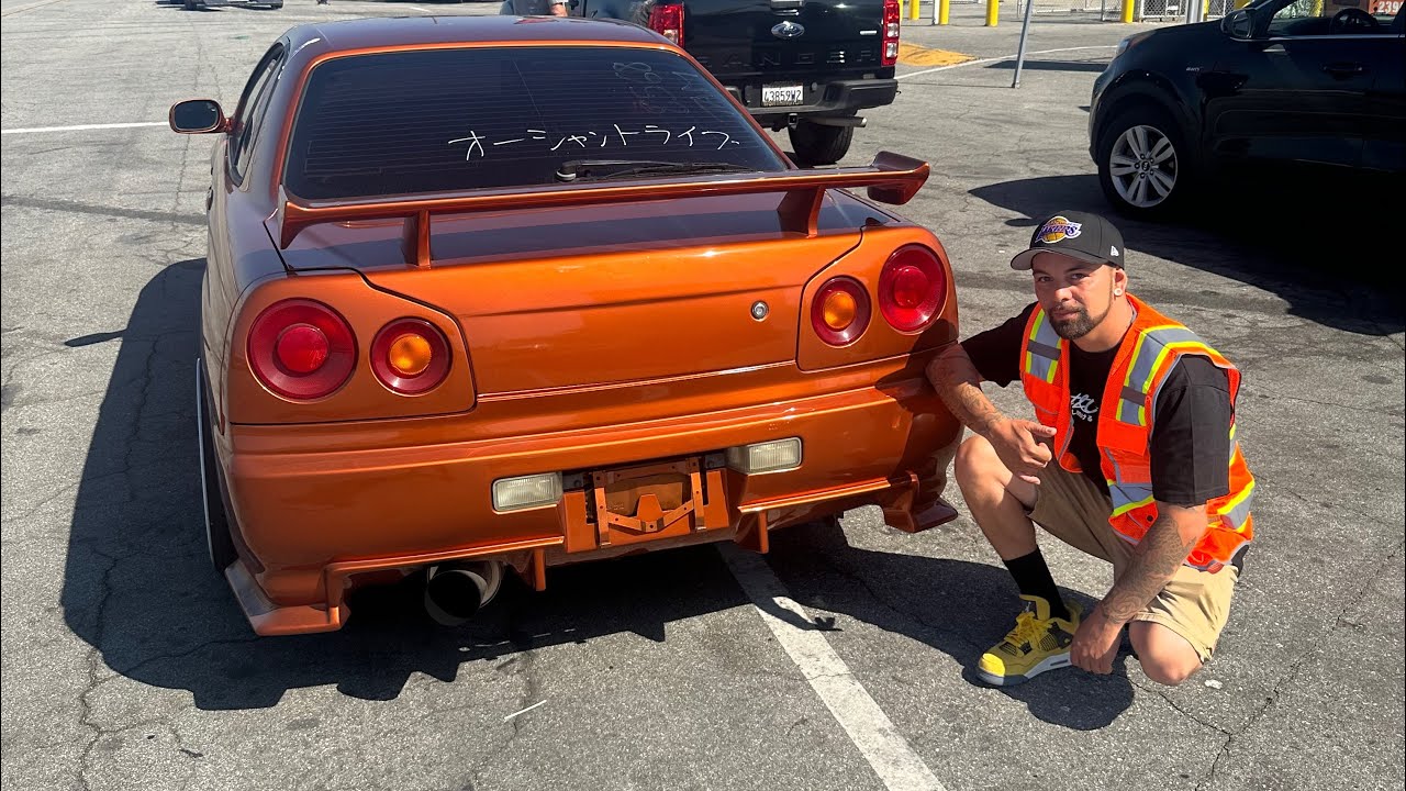 It’s finally here!!!!! Picking up my DR34M car from the port!! - YouTube