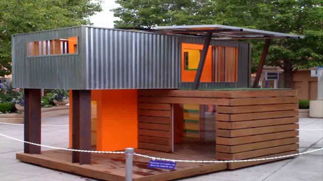 shipping container hobbit house - YouTube