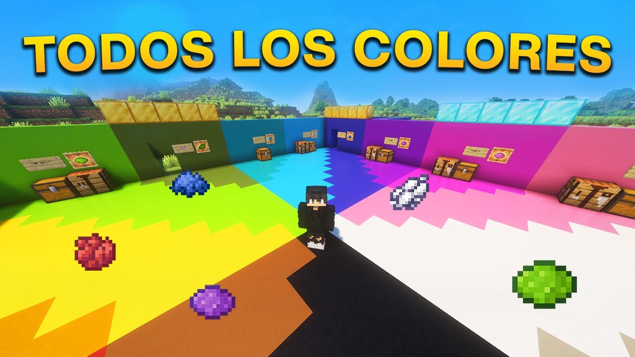 Como conseguir todos los tintes de Minecraft - YouTube