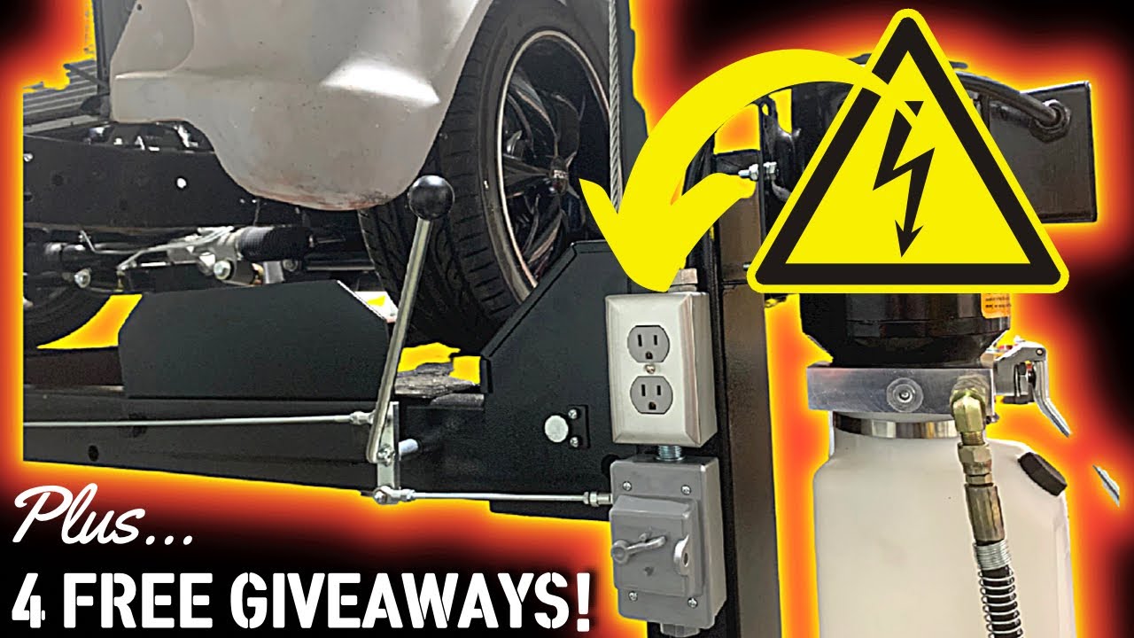 ⚡️Running ELECTRICAL to power a CAR LIFT⚡️ - YouTube