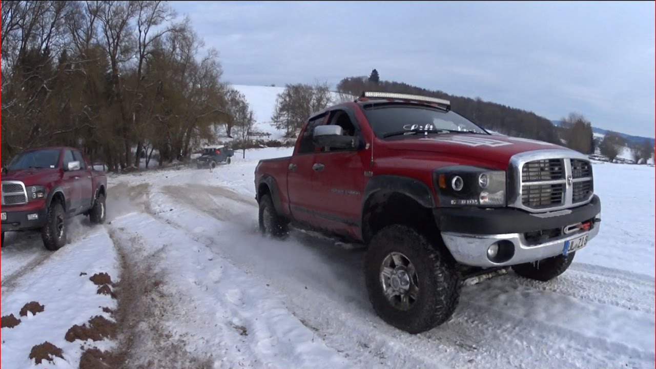 Power Wagon vs Ram1500 vs Hummer H2 vs Defender 130 - YouTube