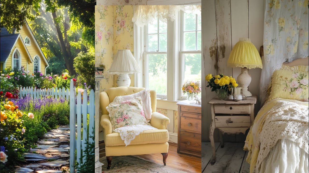 🌼🌿SMALL COTTAGE VINTAGE YELLOW ACCENT IDEAS: Transformative HOME DECOR ...