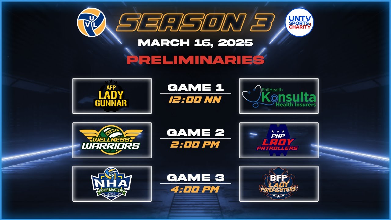 LIVE FULL GAMES: UNTV Volleyball League Season 3 Prelims at Paco Arena ...