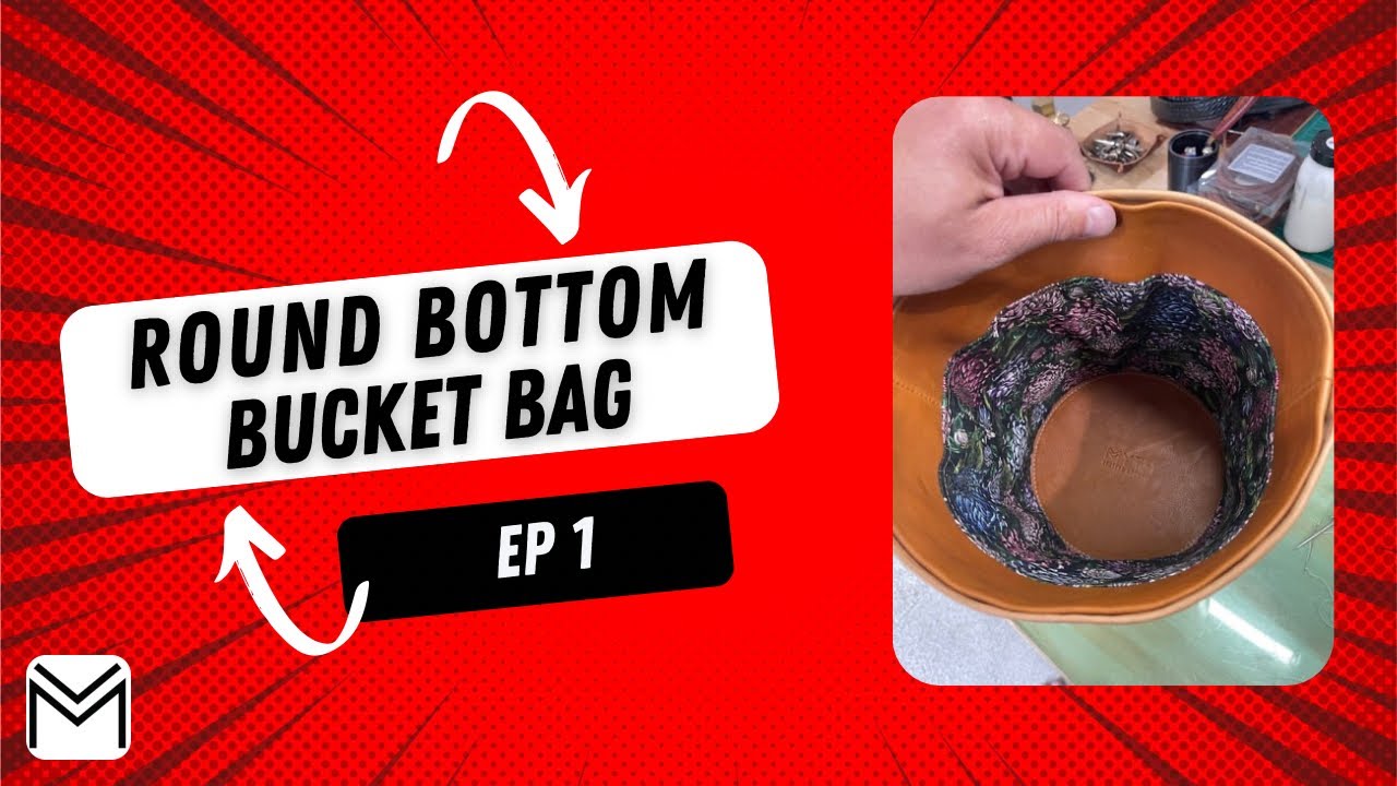 Round Bottom Leather Bucket Bag - YouTube