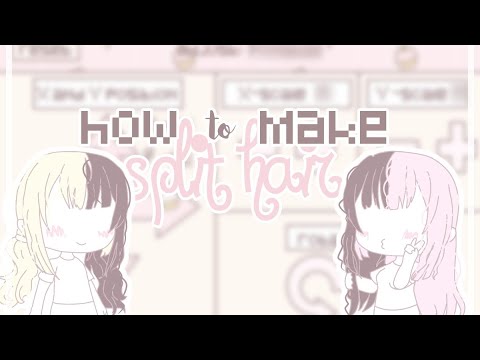 how to make split hair on gacha club WITHOUT EDITING (kinda bad grammar ...