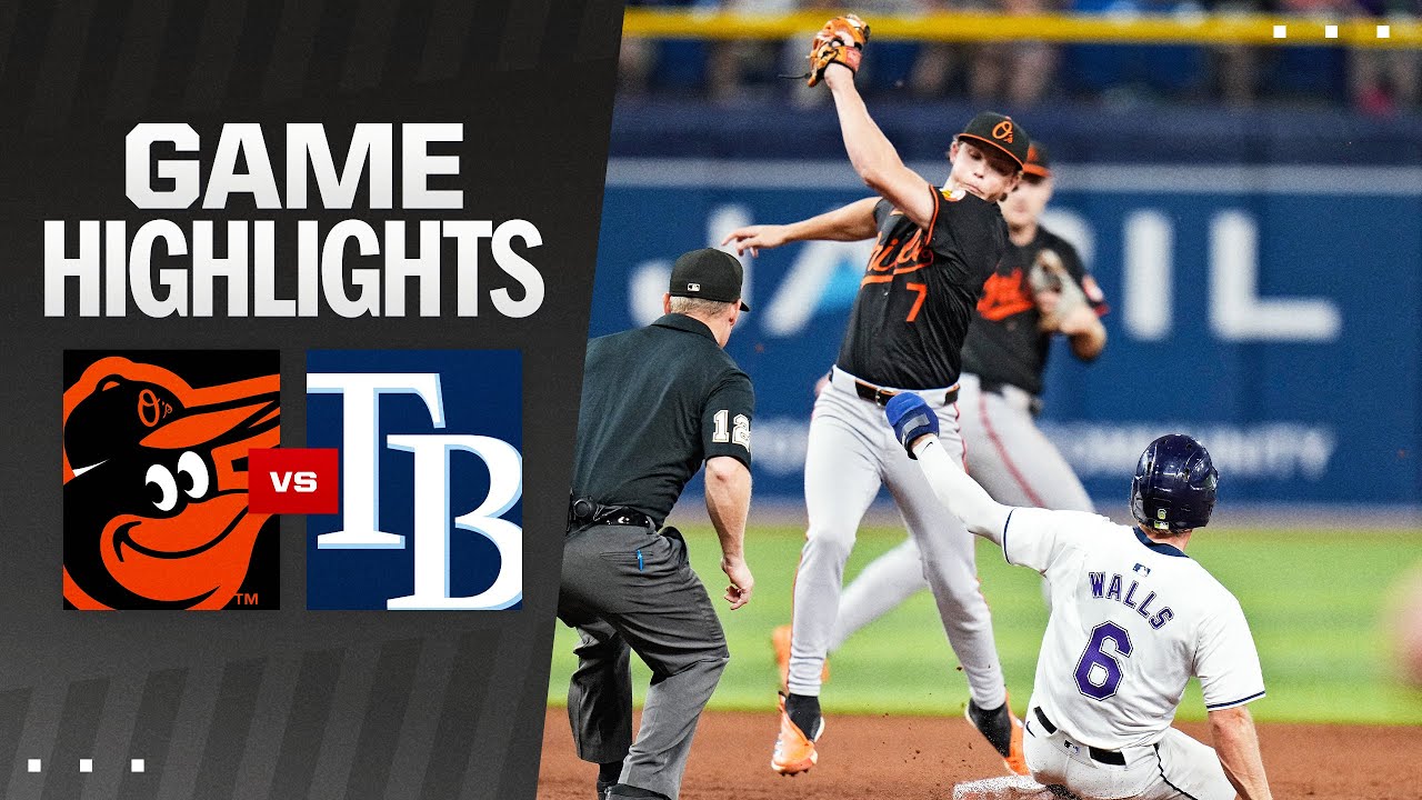 Orioles vs. Rays Game Highlights (8/9/24) | MLB Highlights - YouTube