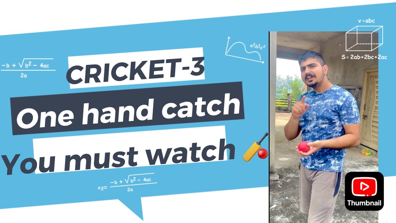 One hand catch kaise kre ?? [ learn how to do it] - YouTube