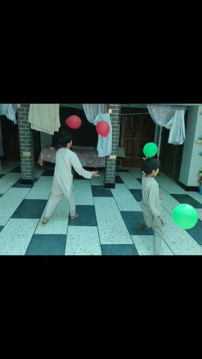 Don't Let The Balloon Hit The Ground Game ! part 1#vlog #balloon #challenge #games - YouTube