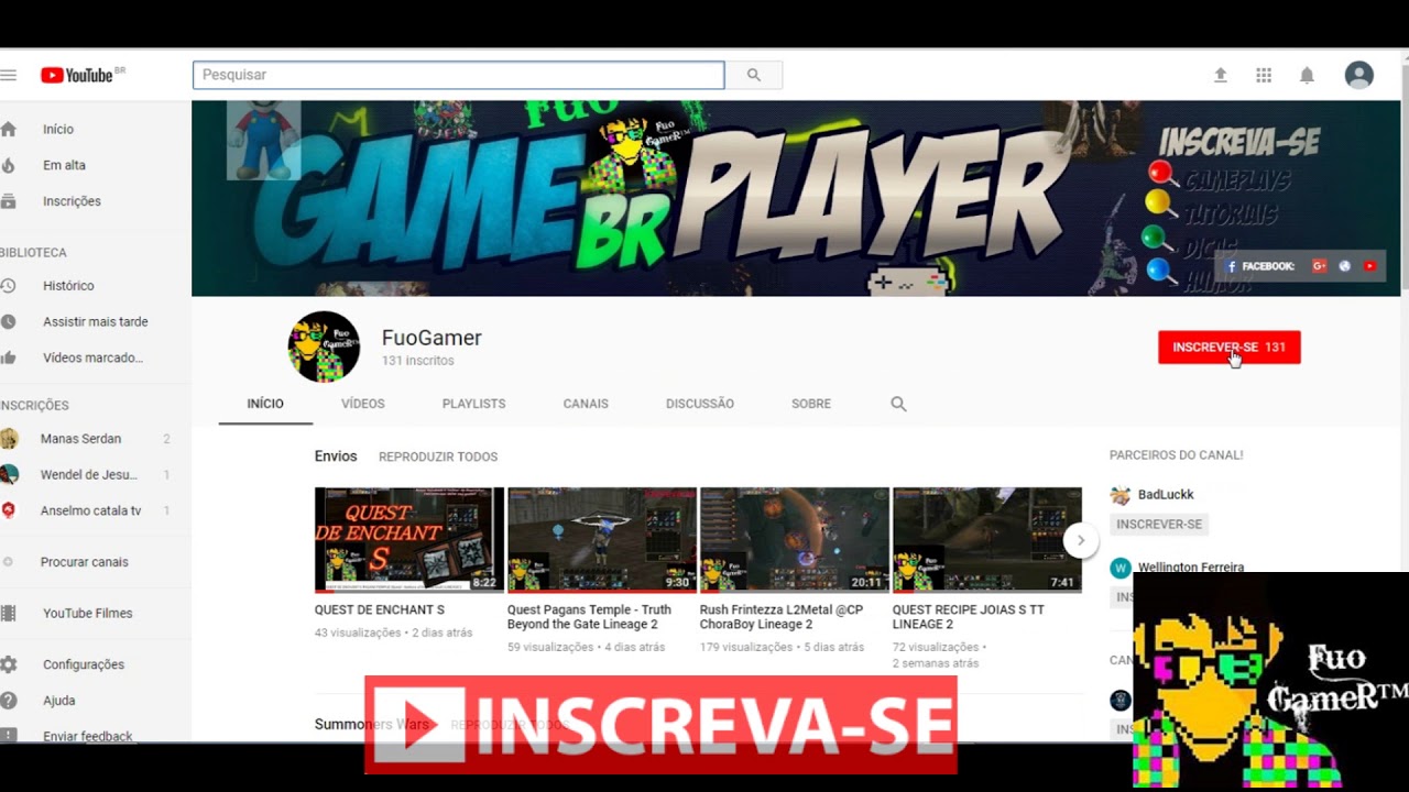 COMO ATIVAR O SININHO DO CANAL NO YOUTUBE - YouTube