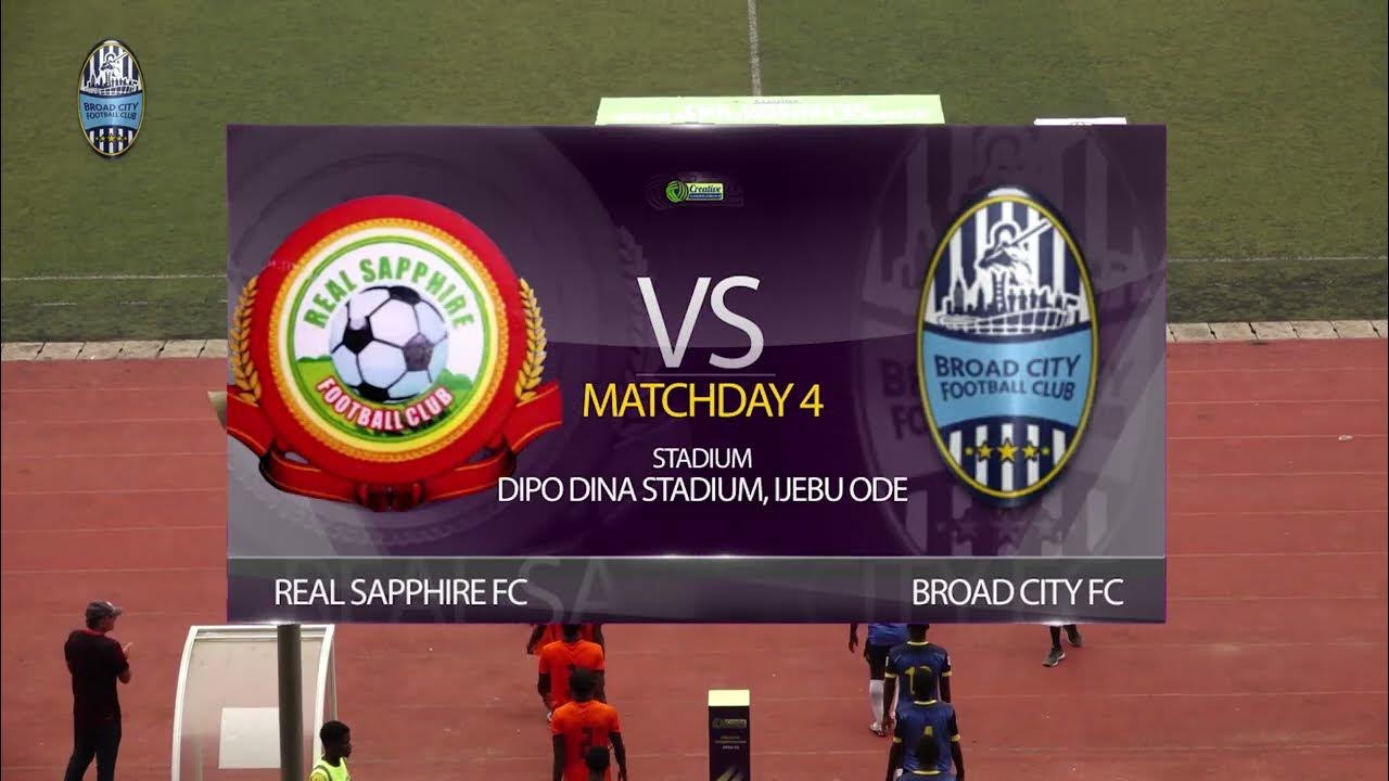 REAL SAPPHIRE FC vs BROAD CITY FC : TCC LEAGUE : MATCHDAY 4 HIGHLIGHTS - YouTube