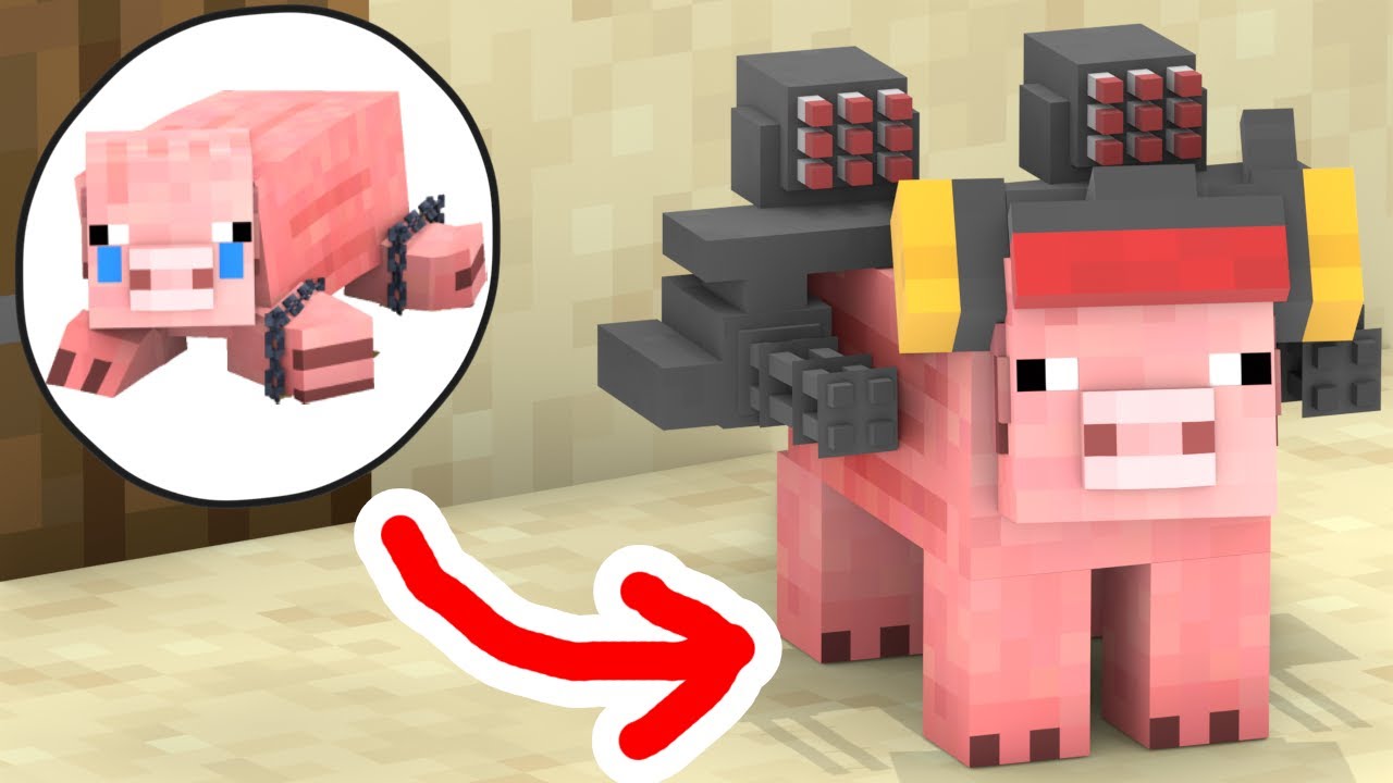 Pig Becomes Hero - Minecraft Animation - YouTube