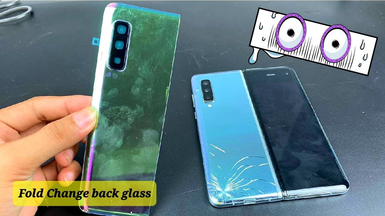 Samsung Galaxy Fold Replacement Back glass .. - YouTube