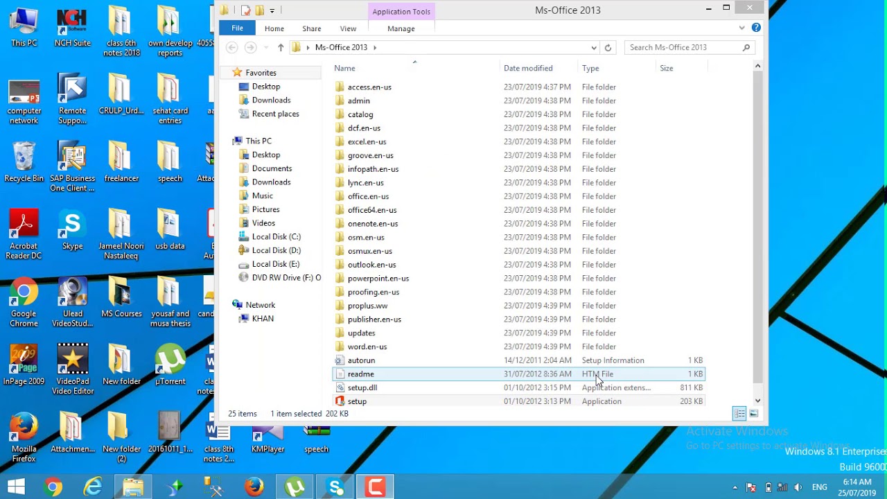 How to install Ms Office 2013 - YouTube