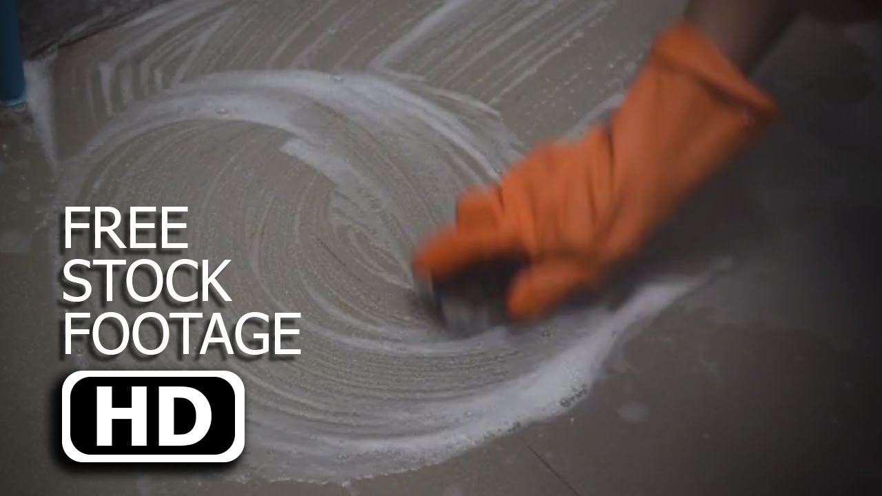 Free Stock Footage - Hands Cleaning The Floor - YouTube