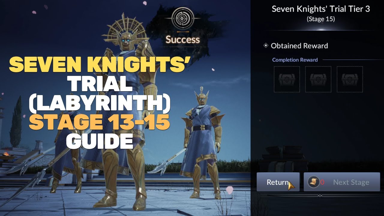 Seven Knights Trial (Labyrinth) Stage 13 - 15 Guide - Seven Knights 2 ...