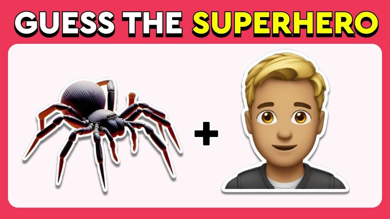 Guess the Superhero by Emoji | Marvel Superhero Quiz - YouTube