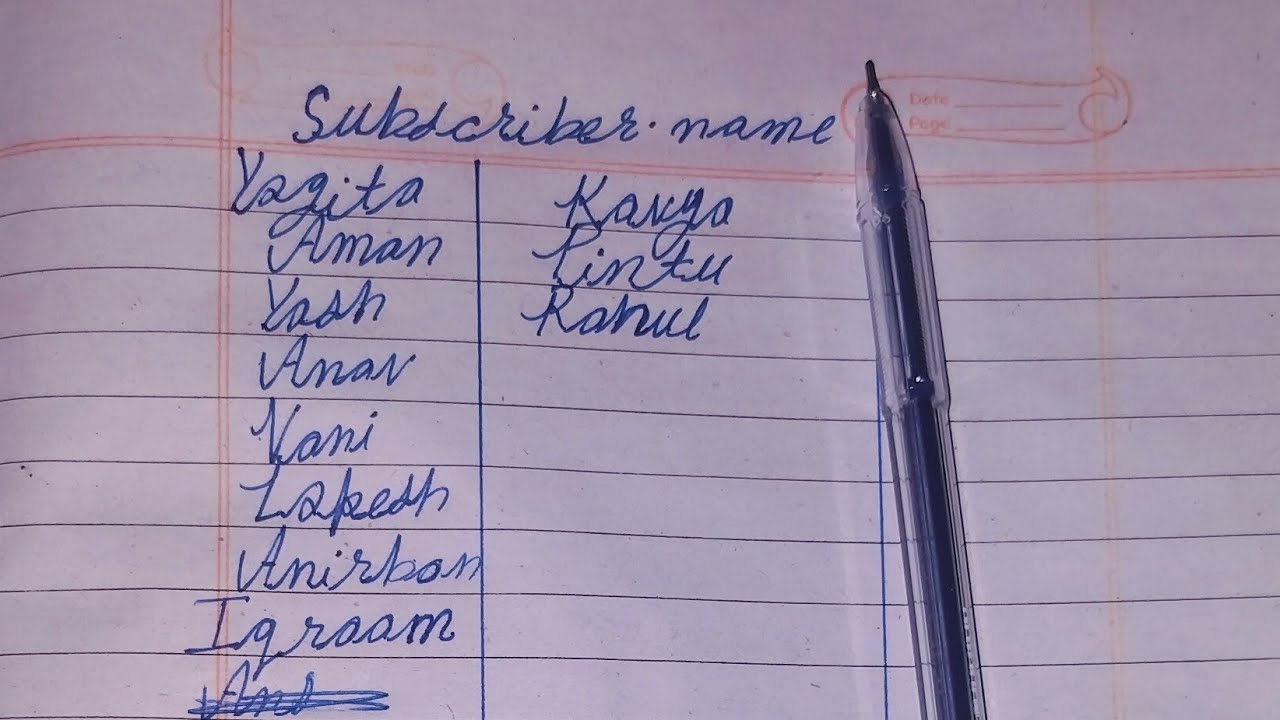 subscriber name - YouTube