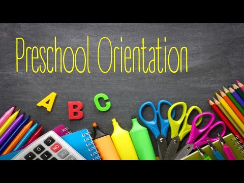 Montessori Orientation Week / Kindergarten Oreintation Week at School ...