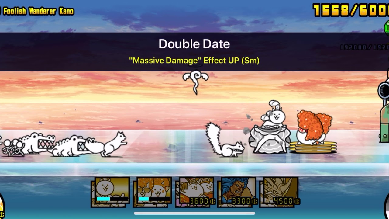 Foolish Wanderer Kano 3 Star Battle Cats Uber Carry Combo Youtube