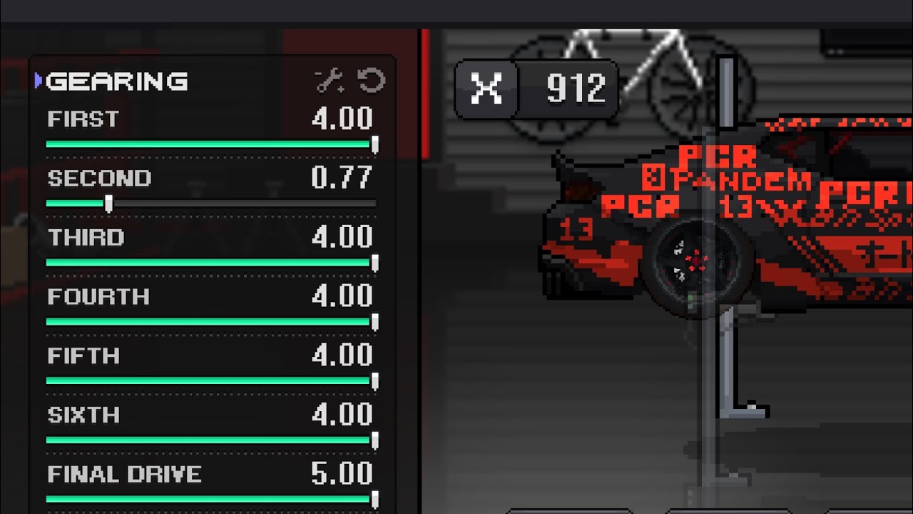 Best setting for your car in pixel car racer it only works in manual ...