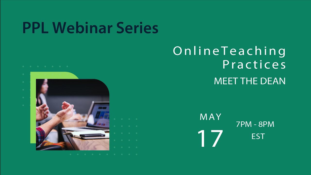 Online Teaching Practices and Meet the Dean Webinar w/Nora Simpson - YouTube