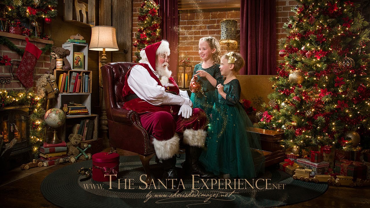 The Santa Experience...Custom portraits in Santa's Workshop - YouTube