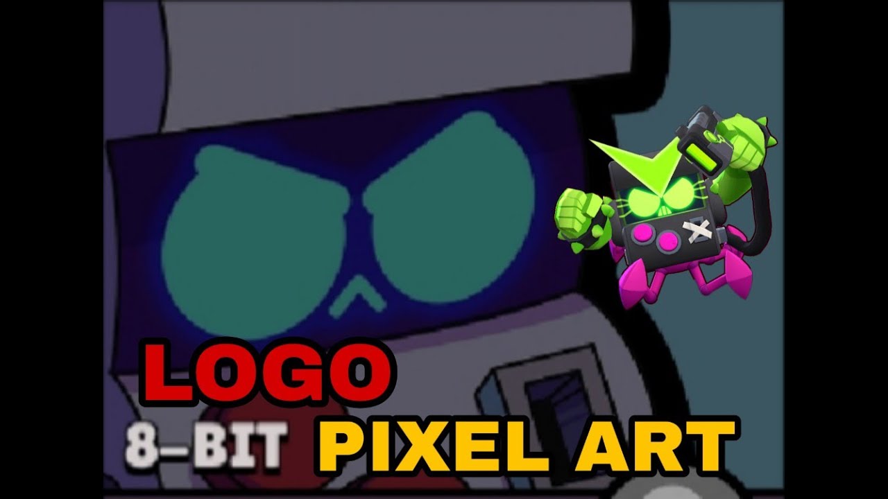 Logo 8-Bit | Pixel art | Brawl stars - YouTube