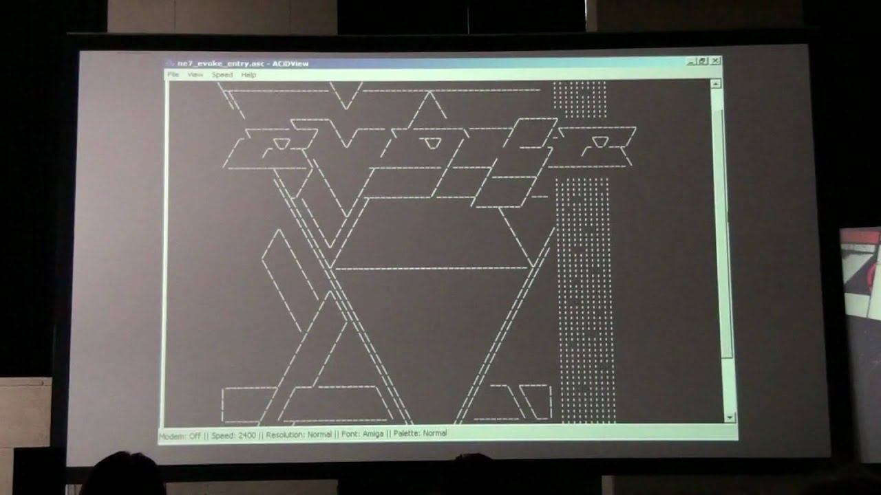 Evoke 2009 - Amiga ASCII Compo (Missing 1 entry, sorry) - YouTube