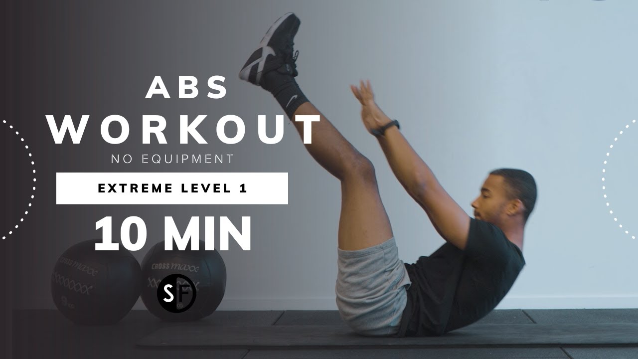 10 Minute Follow Along / Extreme AB Workout Level 1 / No Equipment ...