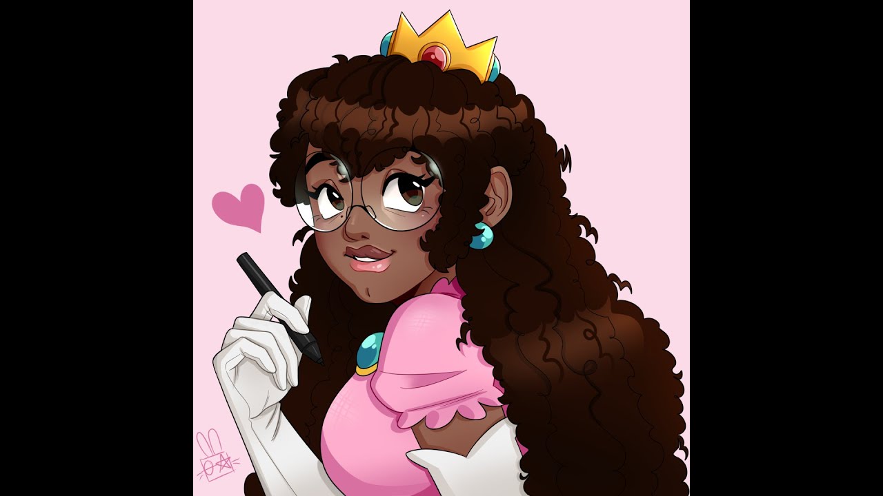 Princess Peach (Self-Portrait) // SPEEDPAINT - YouTube