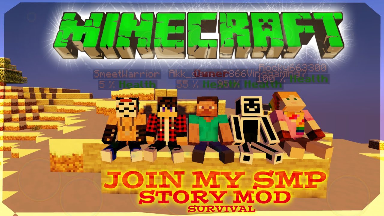 Public SMP|Join My Smp Java+Pe+Bedrock Minecraft Live|New Story Mod and ...