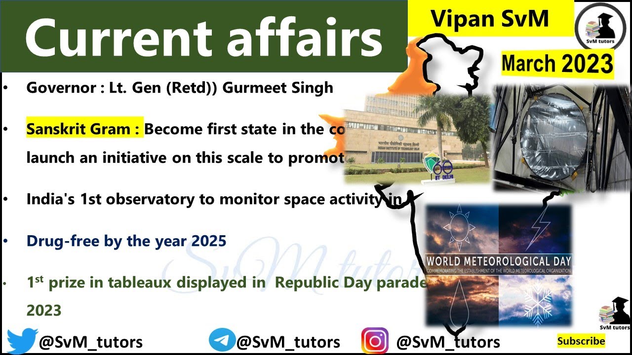 24 March 2023 Current Affairs || हिंदी + Eng | Current Affairs 2023 ...
