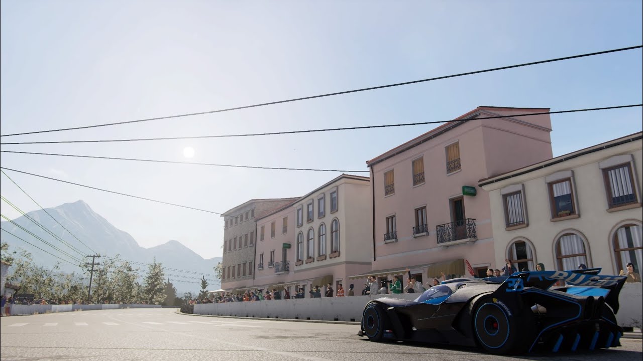 Grid Legends/Bugatti bolide en el circuito strada alpina - YouTube